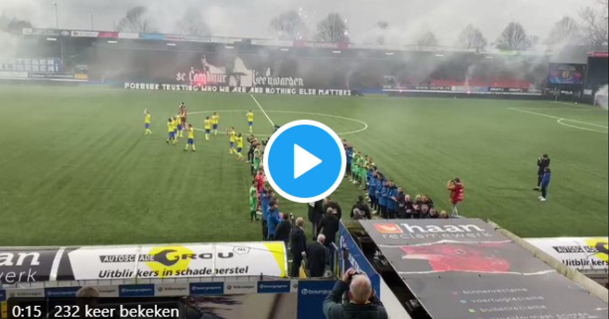 Genieten in Leeuwarden: sfeeractie van Cambuur-fans en erehaag De ...